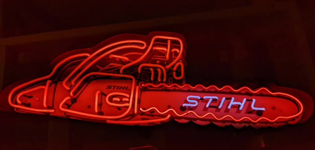 Stihl Neon Sign - Wolfe's Collector Car & Memorabilia Sale